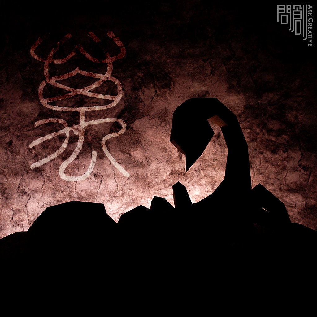 Scorpion Paper Modelpapercraftdiylow Polypdf Papercraft - Etsy