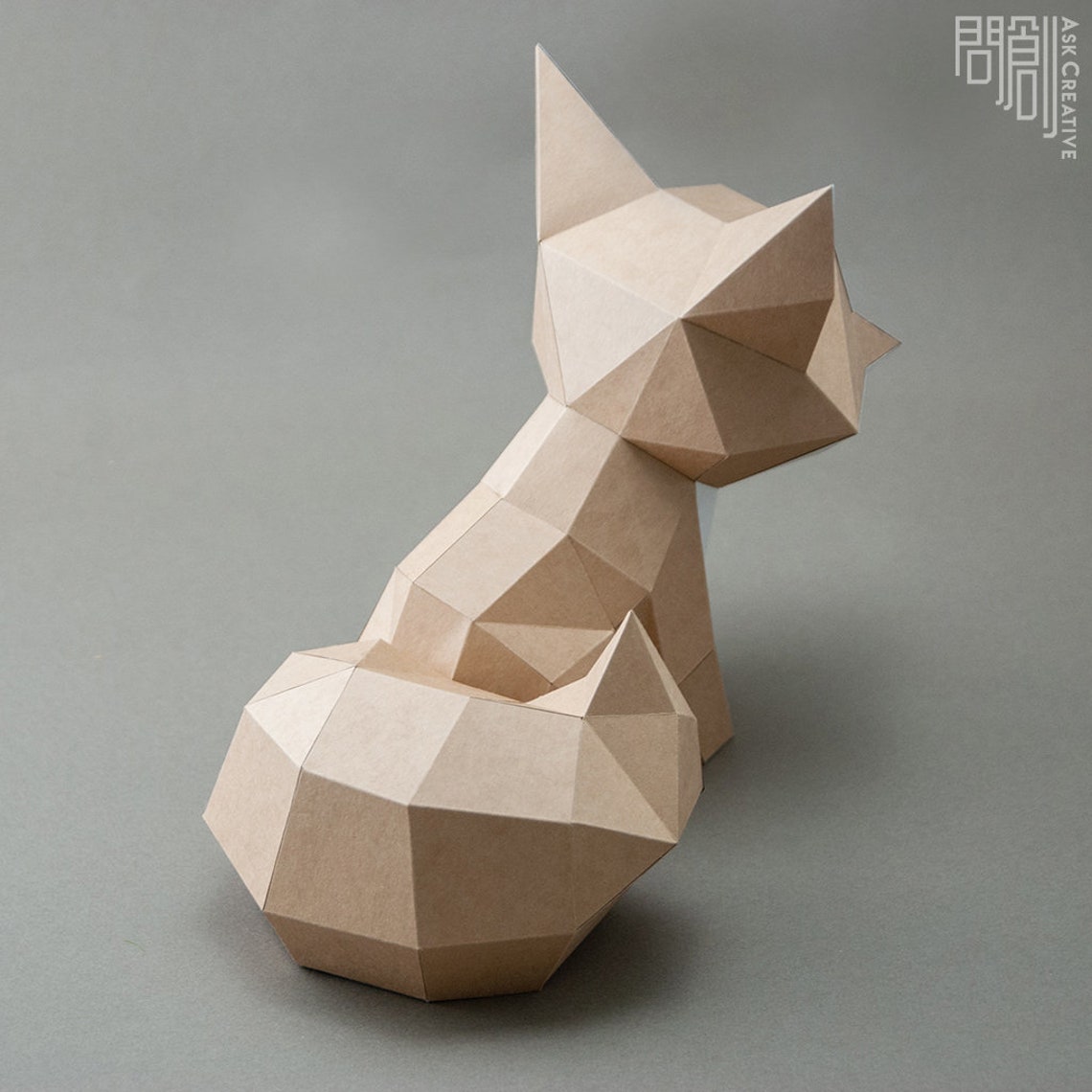 Fox Paper Modelpapercraft DIY Low Poly PDF Papercraft - Etsy Canada