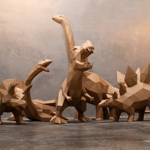 T Rex Paper Model , Rex Paper Model ,papercraft , DIY , Low Poly , Rex ...