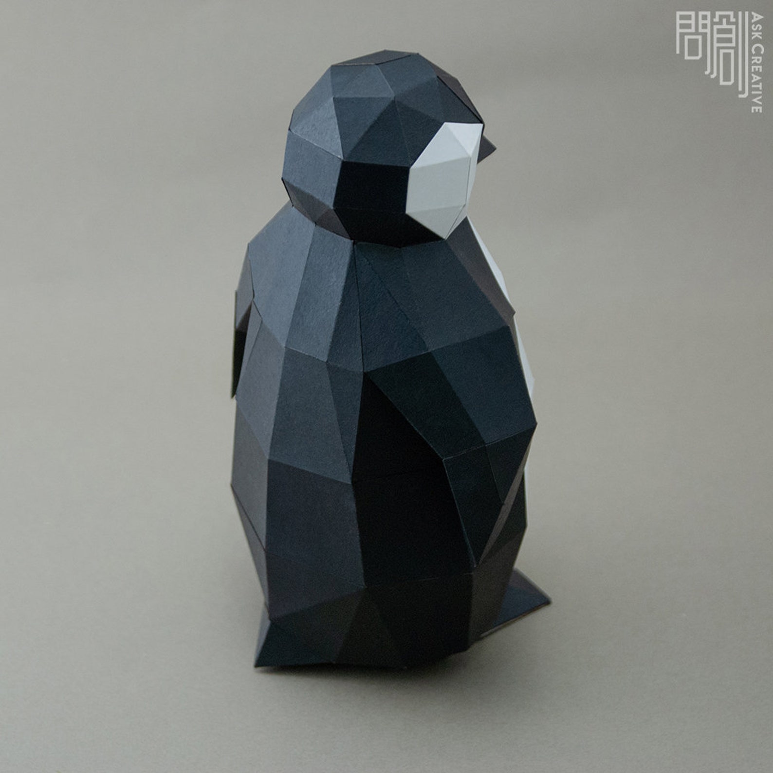Penguin Paper Model papercraft DIY Low Poly PDF - Etsy Canada