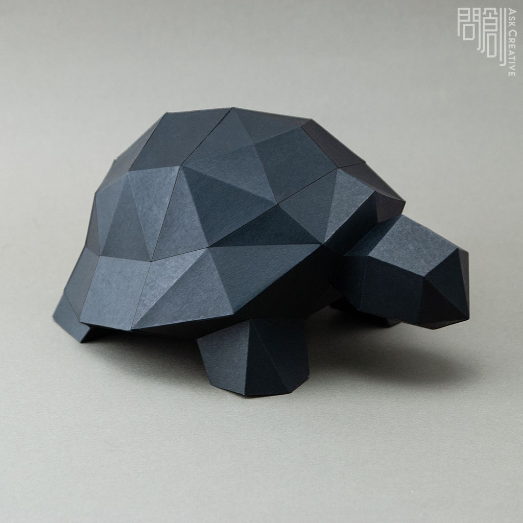 Turtle Paper Modelpapercraft DIY Low Poly PDF - Etsy