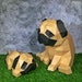 Little Pug Paper Model papercraft DIY Low Poly PDF - Etsy