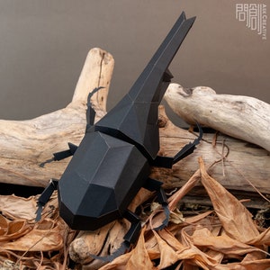 3 Beetles Pack Paper Model,papercraft,diy,low Poly,pdf Papercraft ...