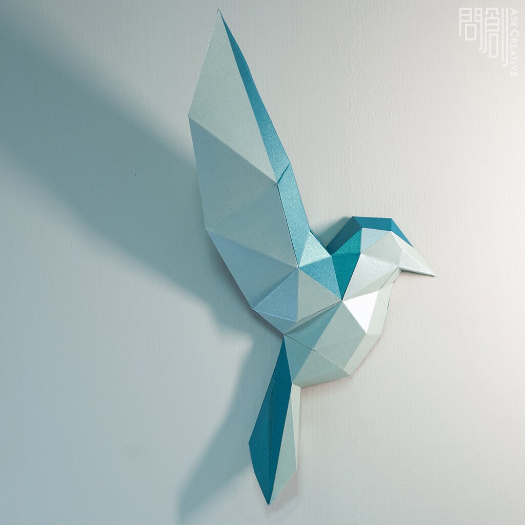 4birds Paper Modelpapercraft DIY Low Poly PDF | Etsy