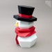 Top Hat Snowmanpapercraft DIY Low Poly PDF Papercraft - Etsy