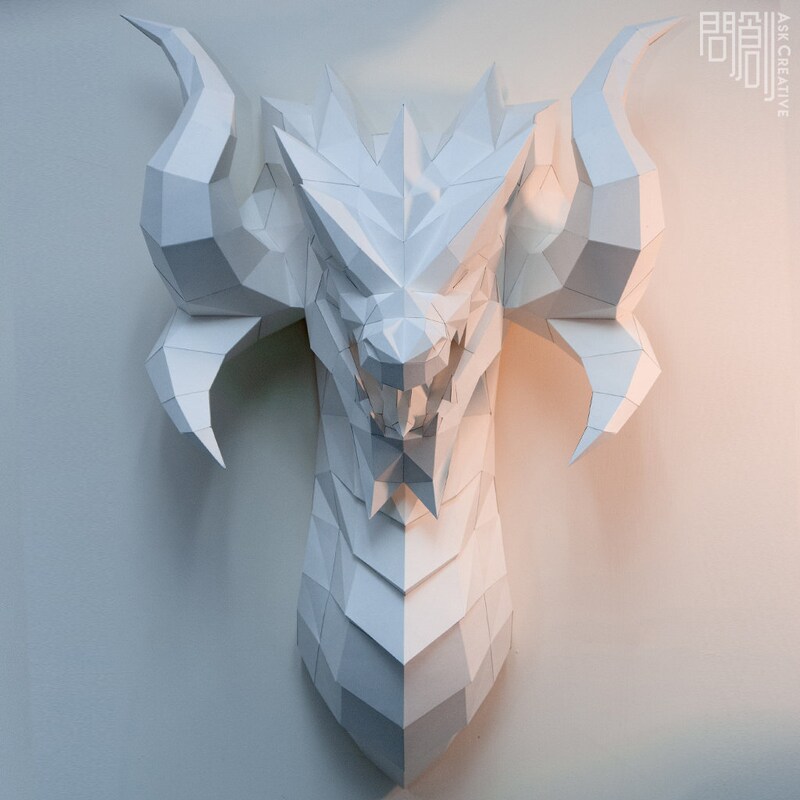 Papercraft Dragon - Etsy