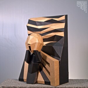 The Scream, Papercraft , DIY , Low Poly , PDF Papercraft ,the Scream ...