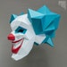 Clown , Papercraft , DIY , Low Poly, Mask, PDF Papercraft, Party Mask ...