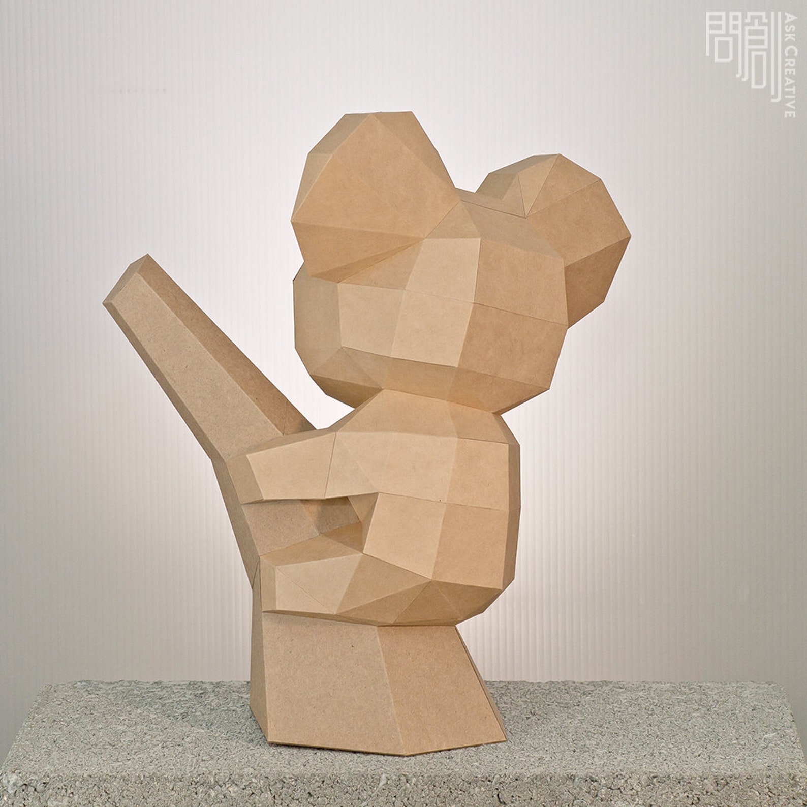 Koala Paper Model papercraft DIY Low Poly PDF - Etsy