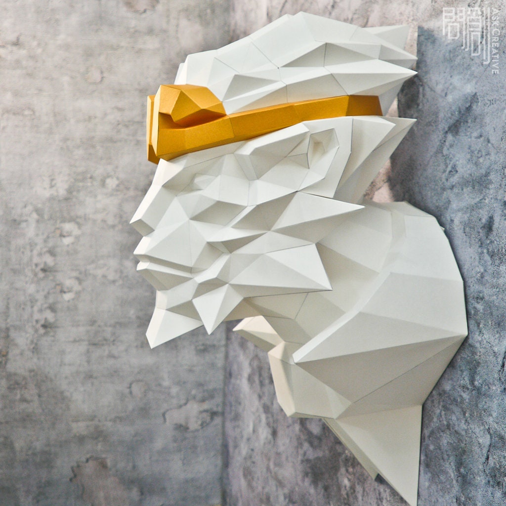 Monkey King Paper Modelpapercraft journey to the West Low | Etsy