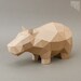 Hippo Paper Model,papercraft , DIY , Low Poly , PDF Papercraft , Hippo ...