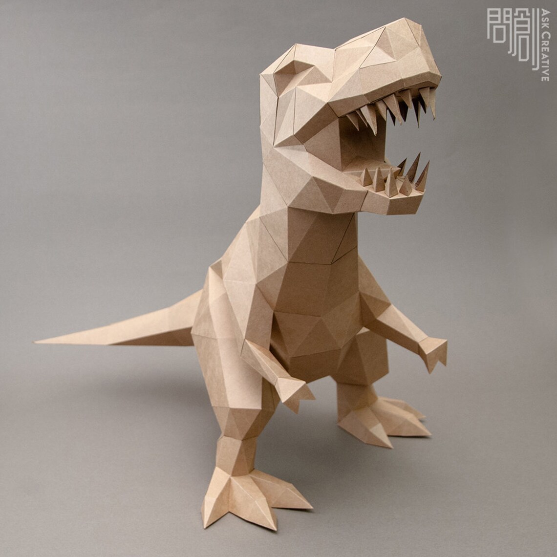 T Rex Paper Model Rex Paper Model papercraft DIY Low | Etsy Canada