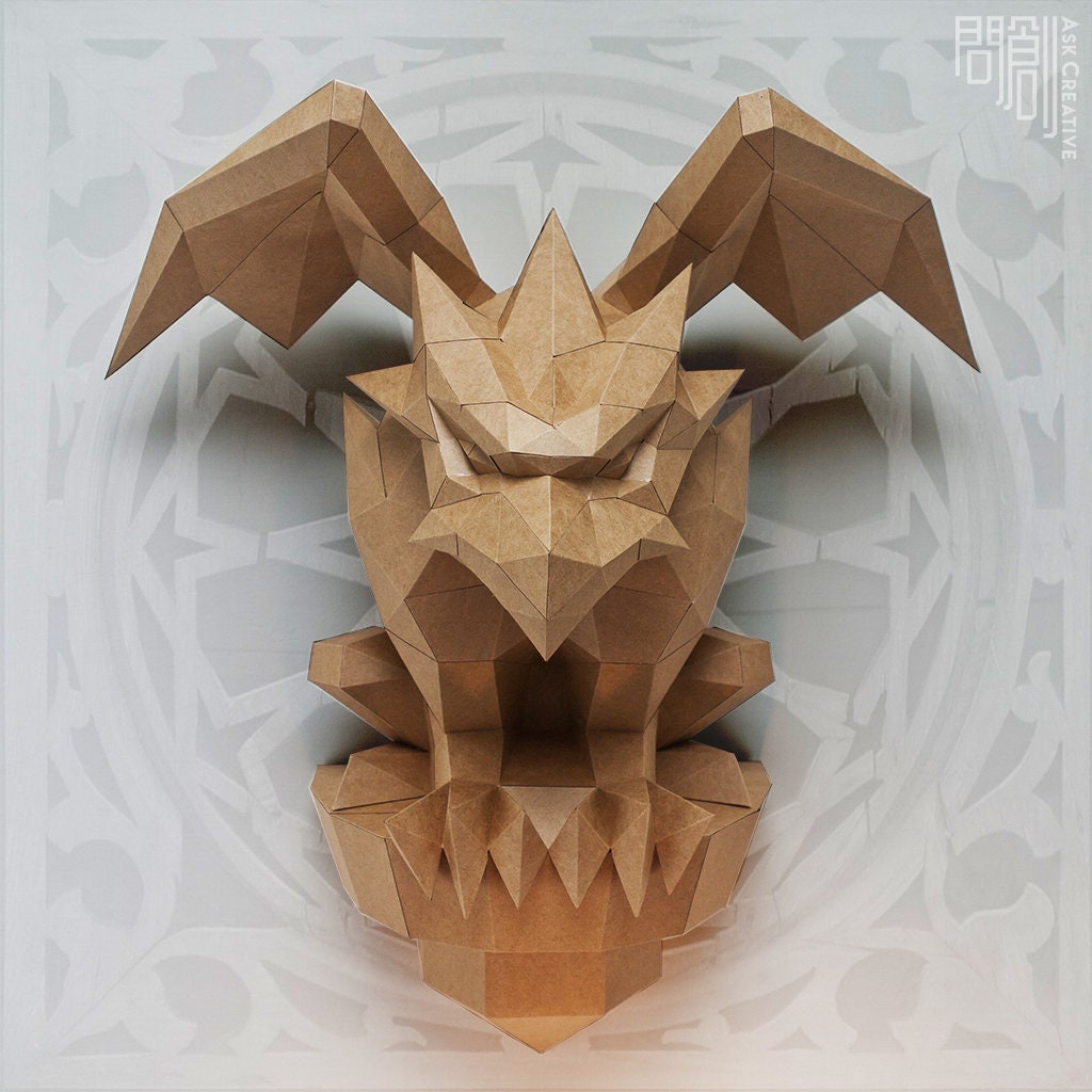 Gargoyles B Papercraft DIY Low Poly PDF Papercraft | Etsy Canada