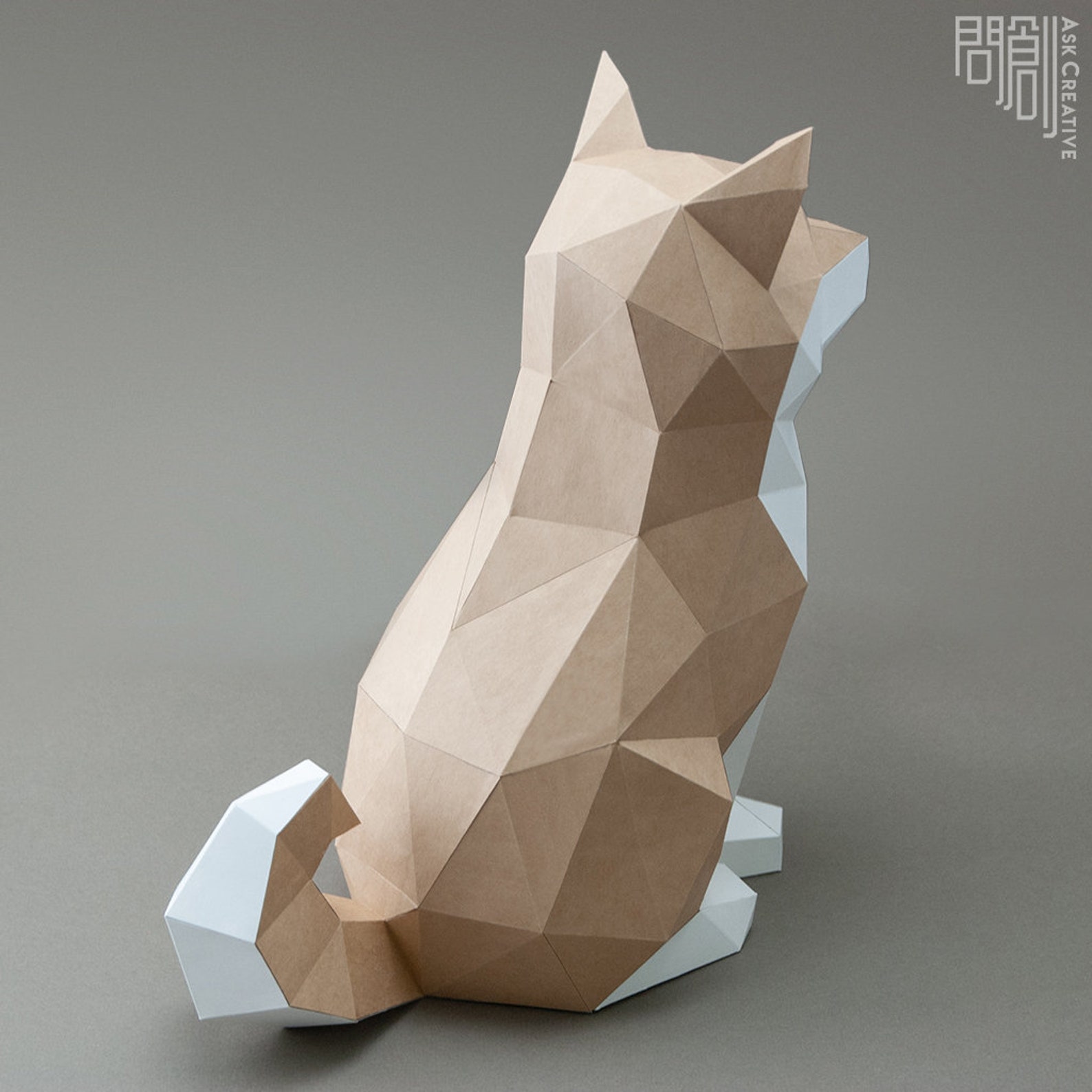 Shiba Inu Paper Model papercraft DIY Low Poly PDF - Etsy