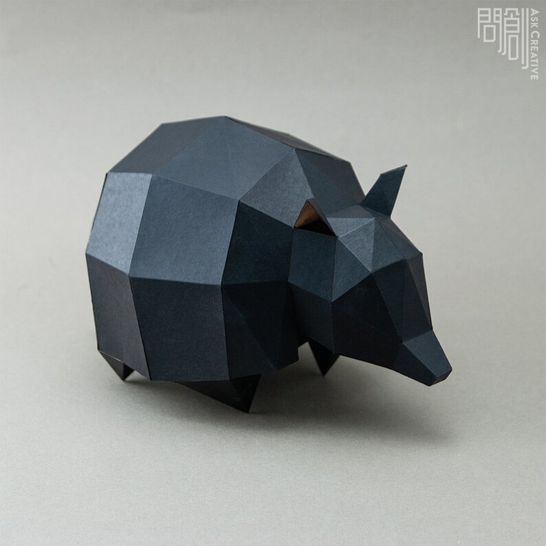 Armadillo Paper Modelpapercraft DIY Low Poly PDF | Etsy