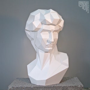 David Paper Sculpture, Papercraft, DIY, Low Poly, Sculpture, PDF ...