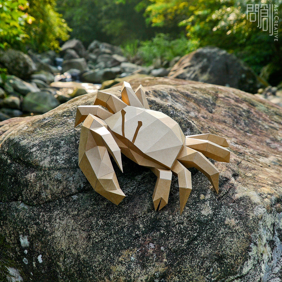 Fiddlercrab Paper Model,papercraft,diy,low Poly,pdf Papercraft ...
