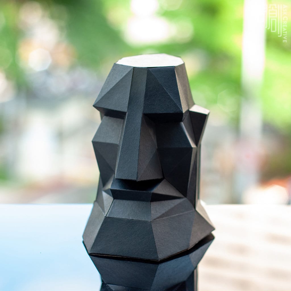 Zen Moai Papercraft DIY Low Poly Sculpture PDF - Etsy Hong Kong