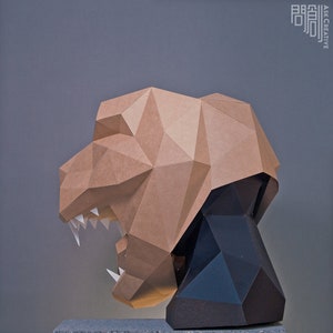 T-rex Mask, Papercraft, DIY, Low Poly, Mask, PDF Papercraft ...