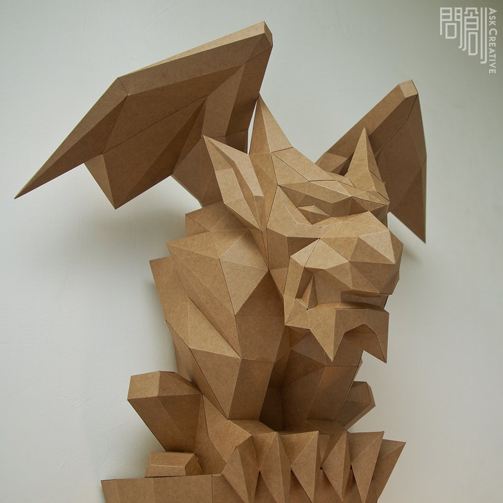 Gargoyles A Papercraft DIY Low Poly PDF Papercraft - Etsy