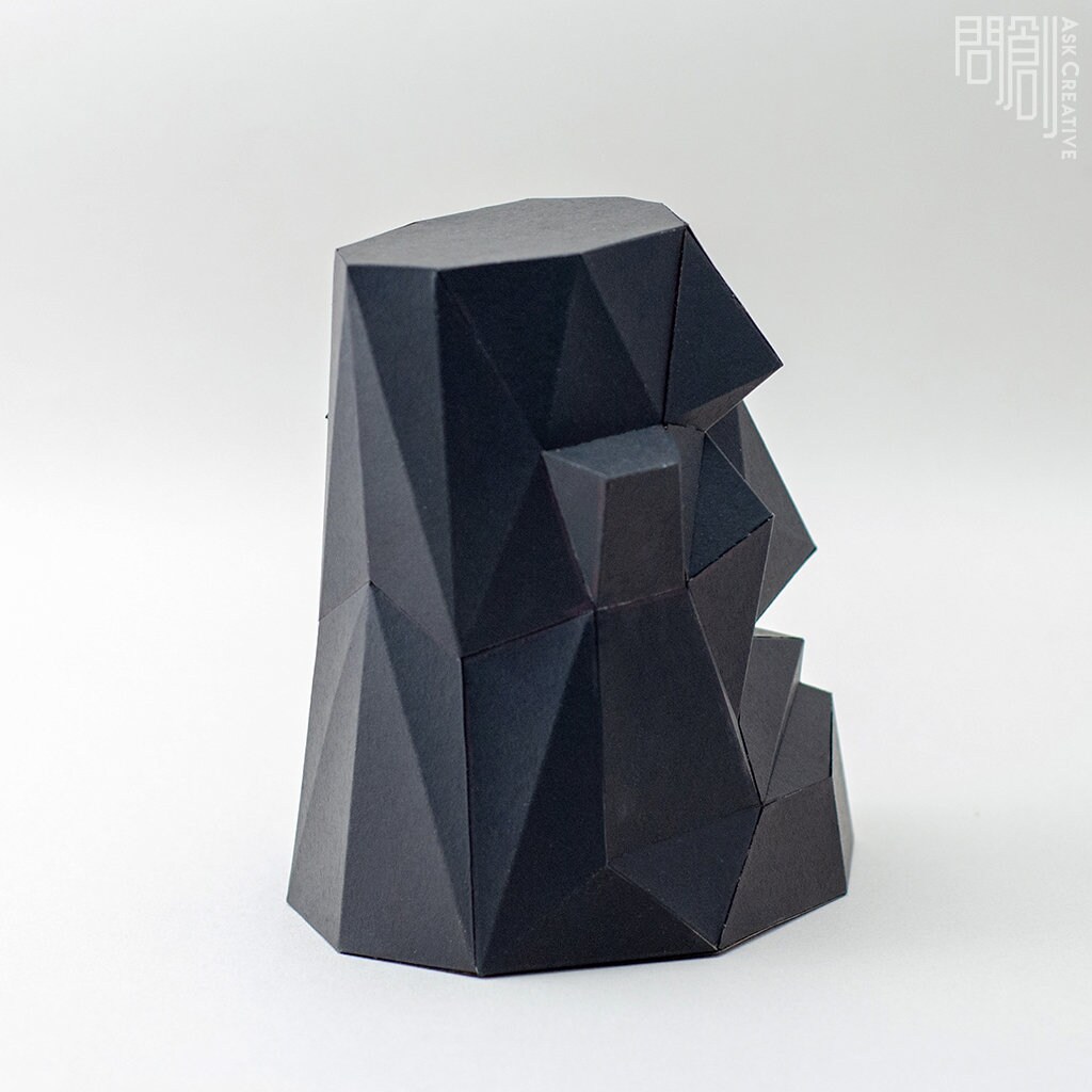 Salty Moai Papercraft DIY Low Poly Sculpture PDF - Etsy Canada