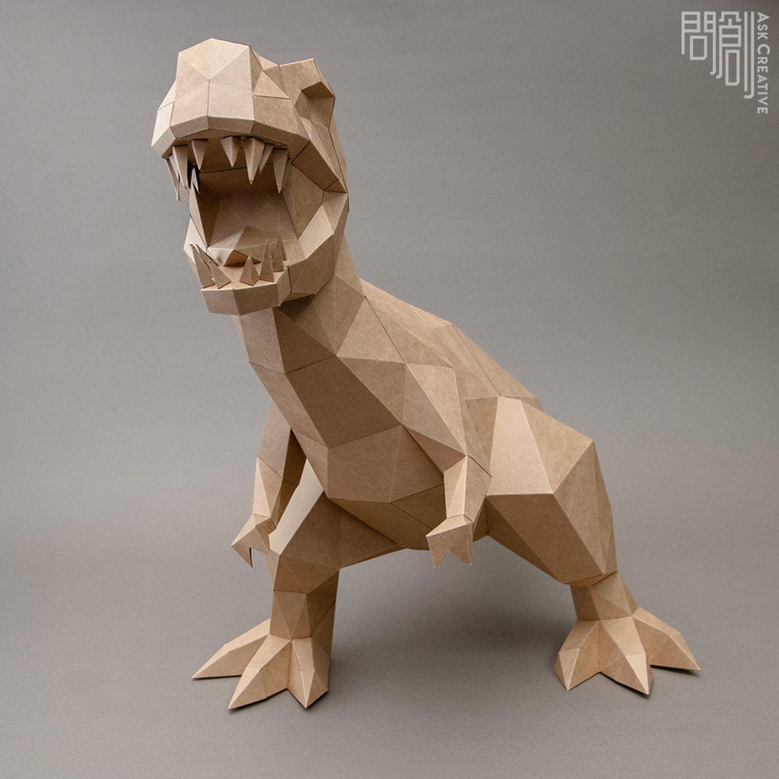 T Rex Paper Model Rex Paper Model papercraft DIY Low | Etsy Canada