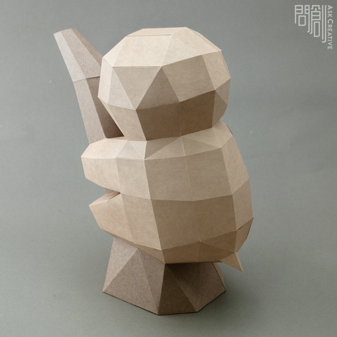Sloth Paper Modelpapercraft DIY Low Poly PDF Papercraft | Etsy UK