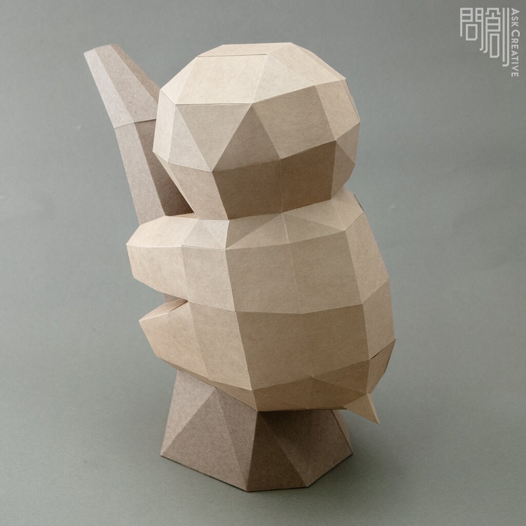 Sloth Paper Modelpapercraft DIY Low Poly PDF Papercraft - Etsy
