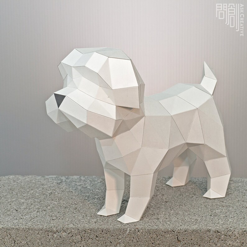 Modelo de papel maltés Papercraft DIY Low poly PDF - Etsy México