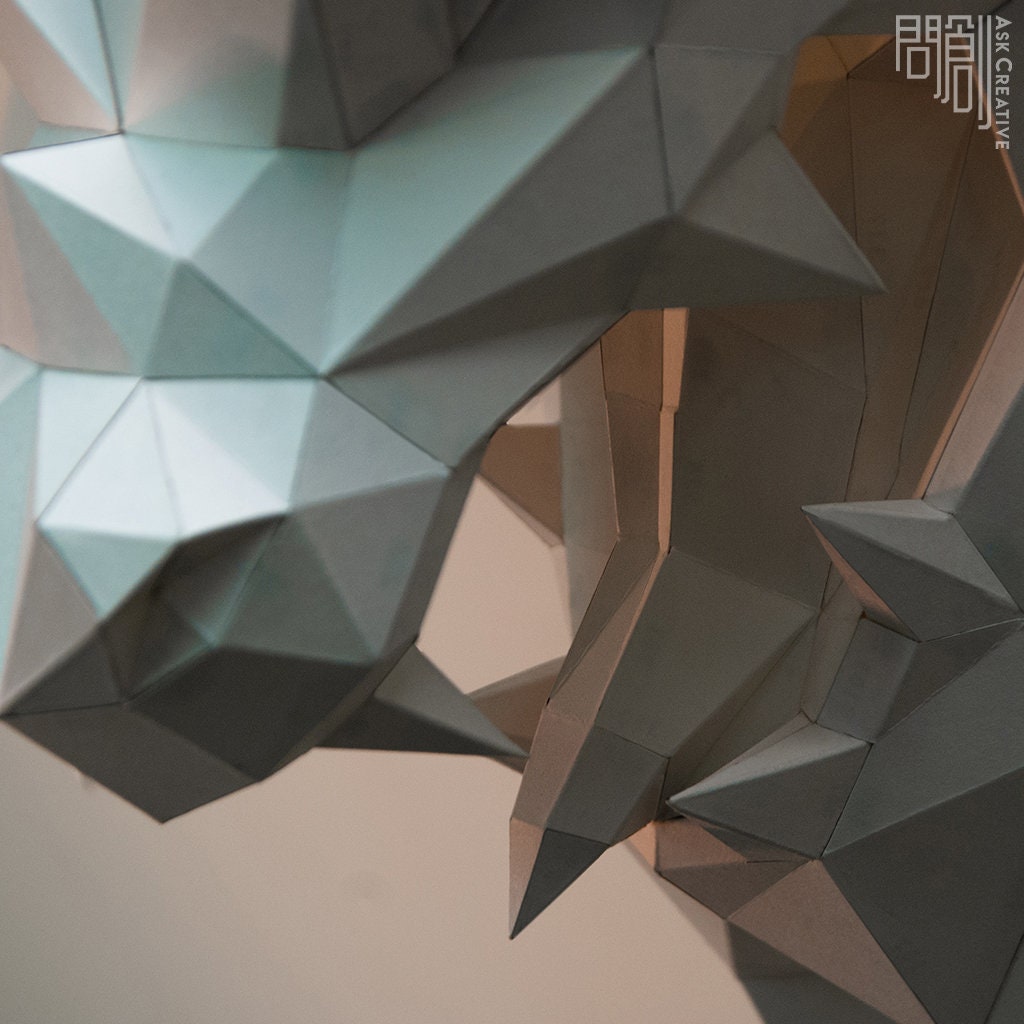 Dragon Paper Modelpapercraft DIY Low Poly PDF - Etsy Canada