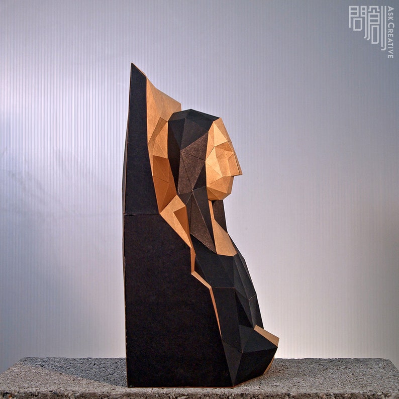 MonaLisa Papercraft DIY Low poly PDF Papercraft - Etsy España