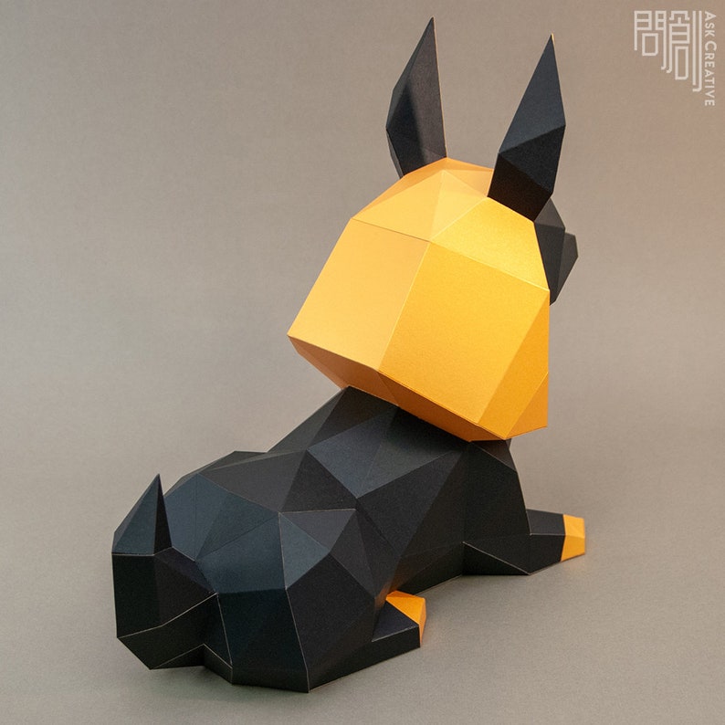 Anubis paper modelPapercraft DIY Low poly PDF | Etsy