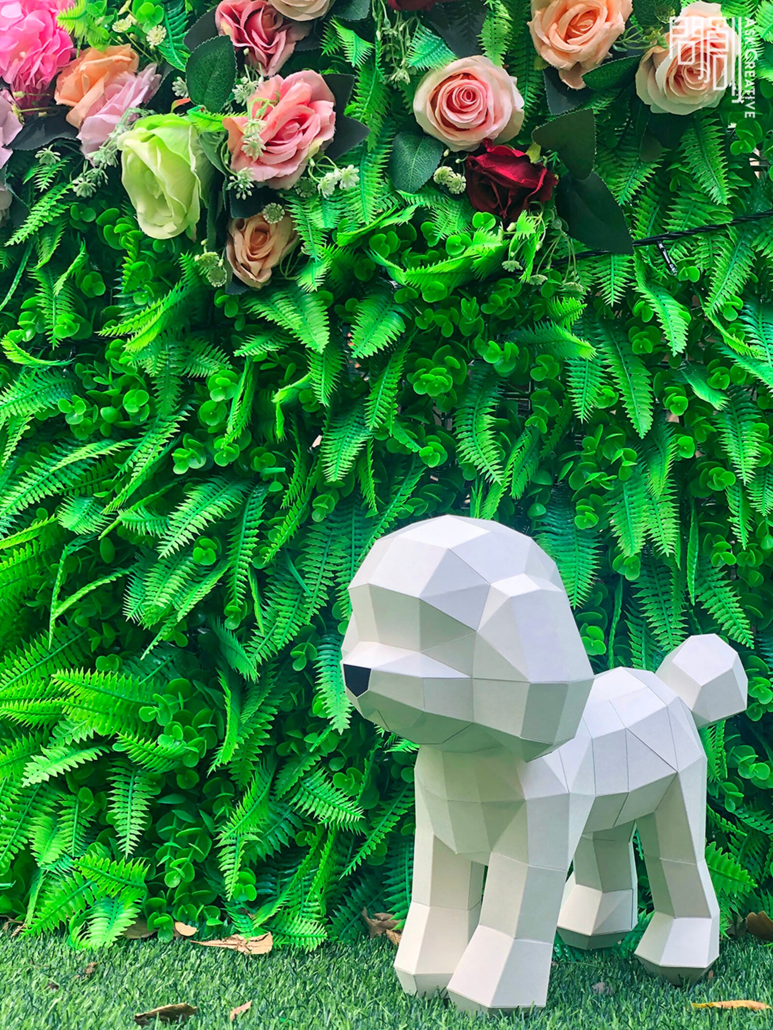 Poodle Paper Model papercraft DIY Low Poly PDF | Etsy Canada