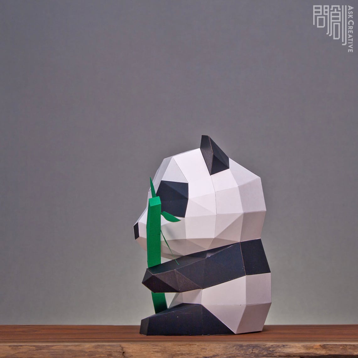 Panda Paper Model papercraft DIY Low Poly PDF | Etsy