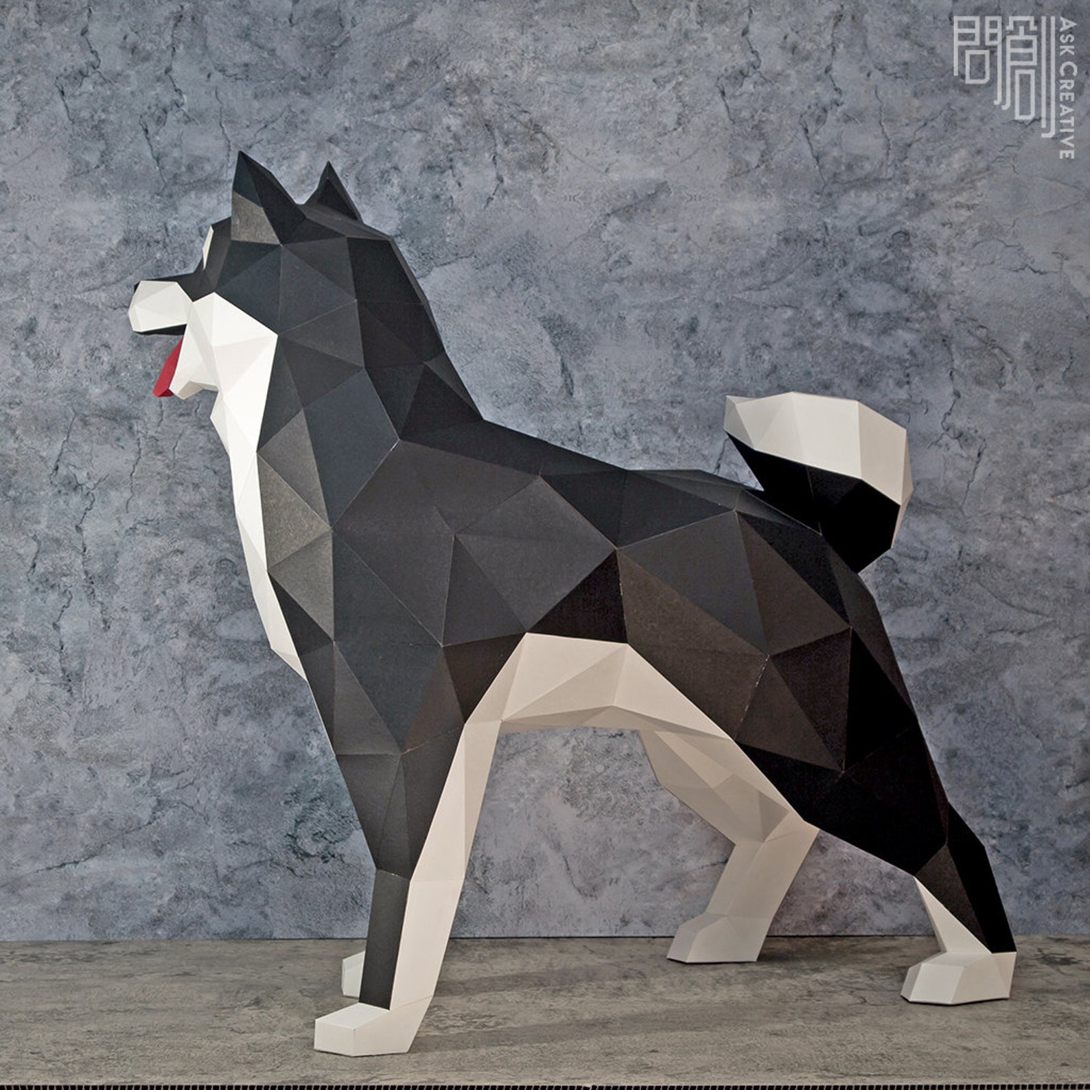 Real Size Shiba Paper Model papercraft DIY Low Poly PDF - Etsy Canada