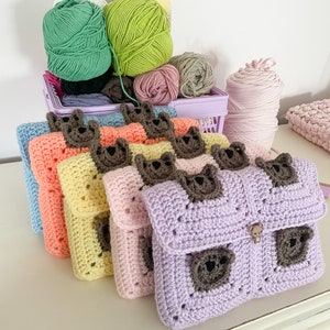 Crochet Teddy Bear Book Sleeve - Etsy