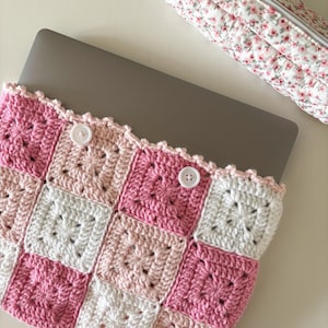 Crochet Patchwork Laptop Sleeve - Etsy