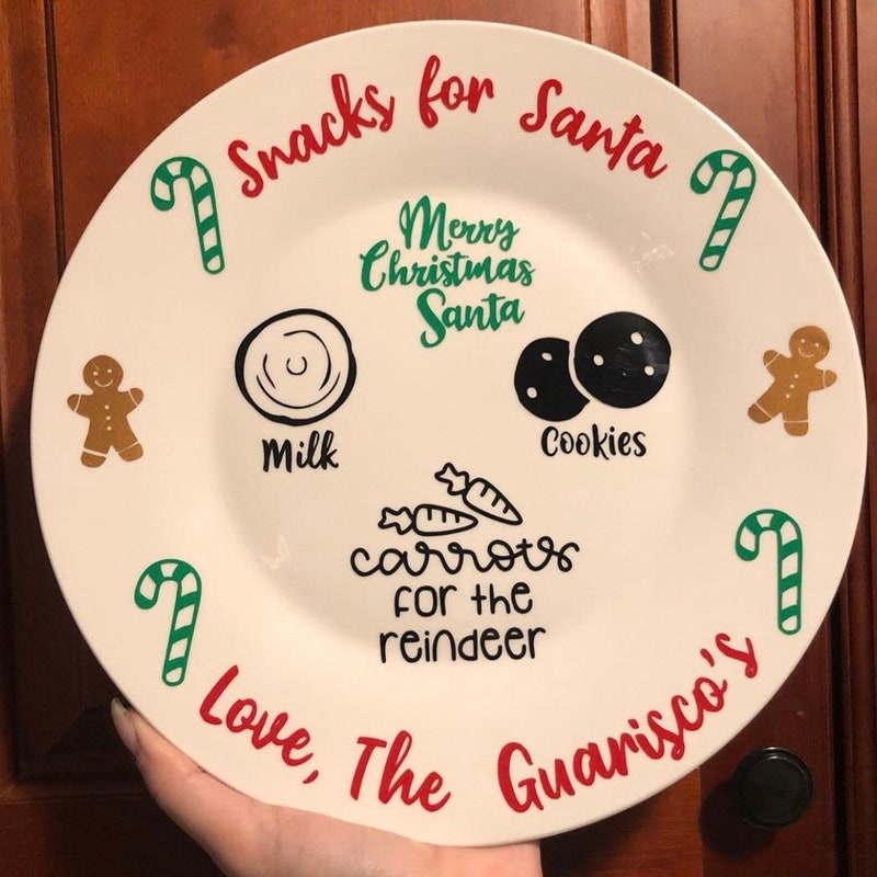 Santa Plate - Etsy