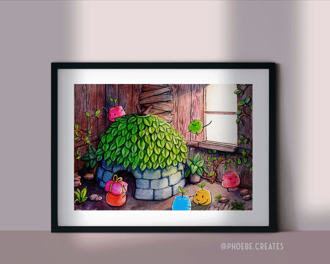 Stardew Valley Fanart Print, Junimo's Hut in the Community Center ...
