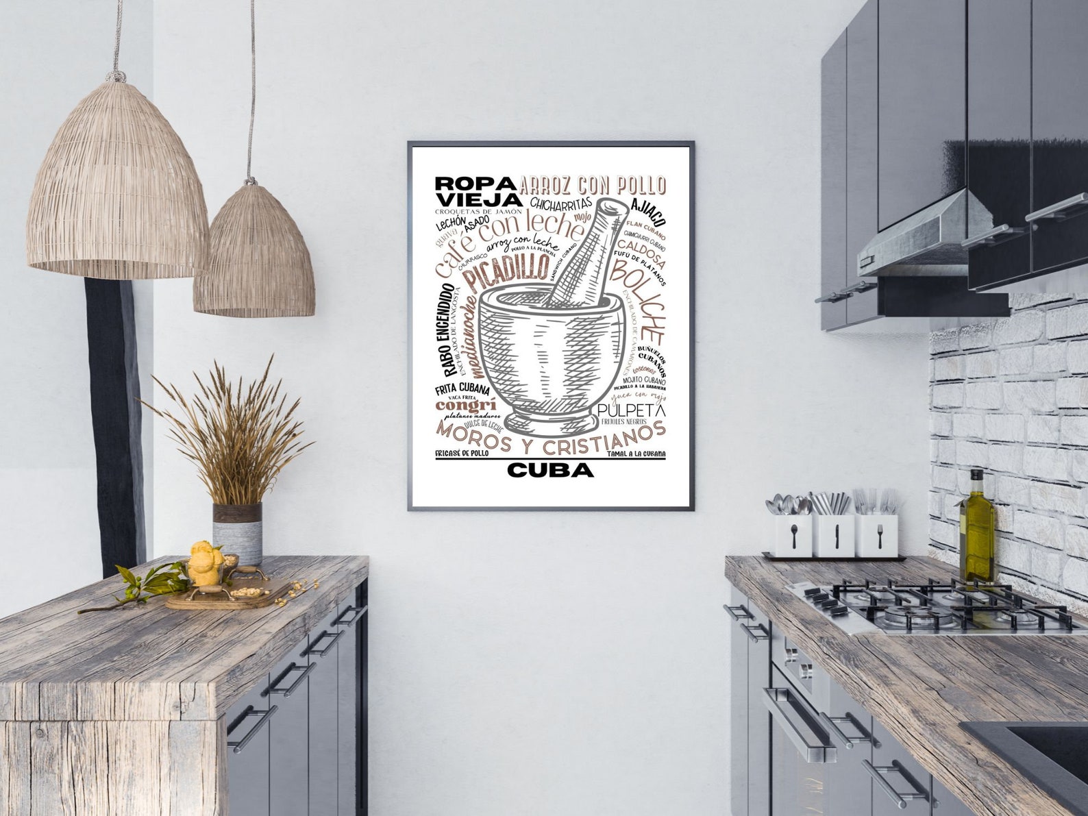 Cuba, Cuban Kitchen Art, Cuban Food Print, Cuban Home Decor, Cuban Wall ...