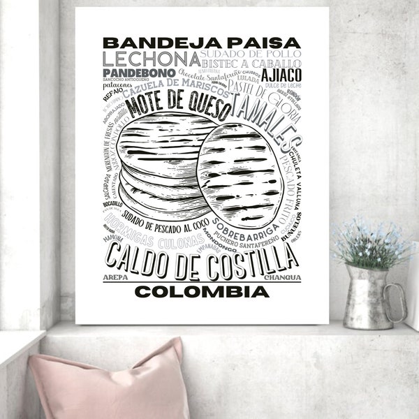 Colombian Food Sign - Etsy