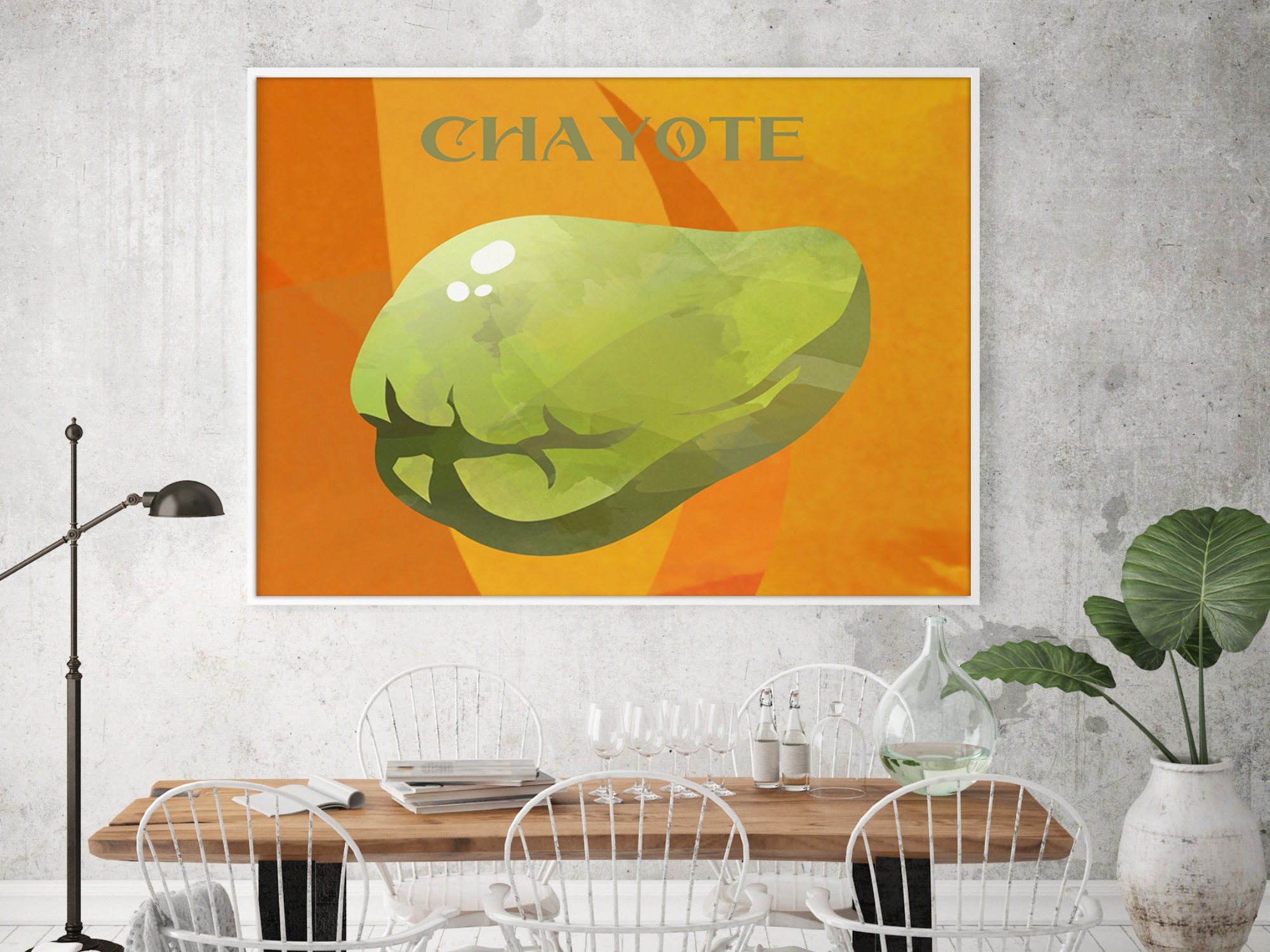 Chayote Decor, Arte De Pared, Decoracion Cocina, Mexican Print, Mexican ...