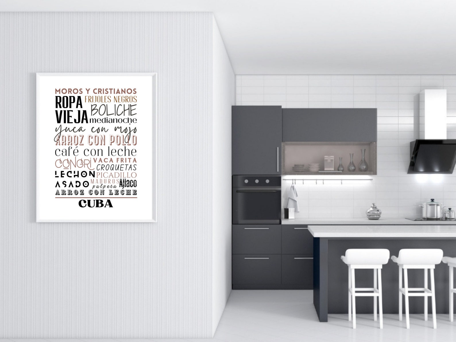 Cuba Cuban Kitchen Art Cuba Food Sign Cuban Food Print - Etsy