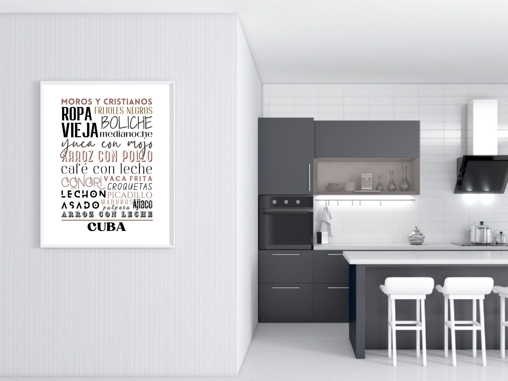 Cuba Cuban Kitchen Art Cuba Food Sign Cuban Food Print - Etsy