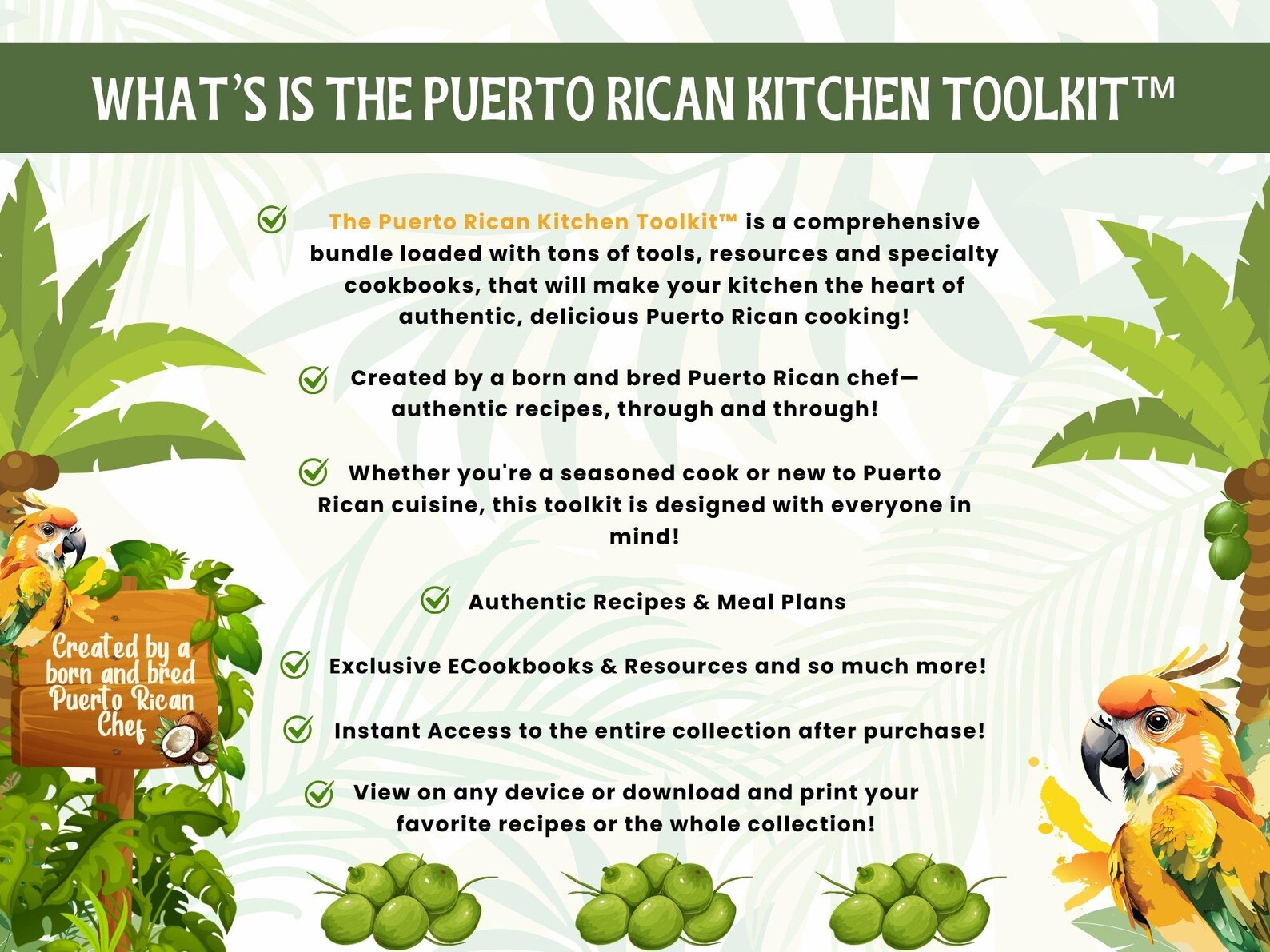 The Puerto Rican Kitchen Toolkit, Comida Criolla, Puerto Rican Cookery ...