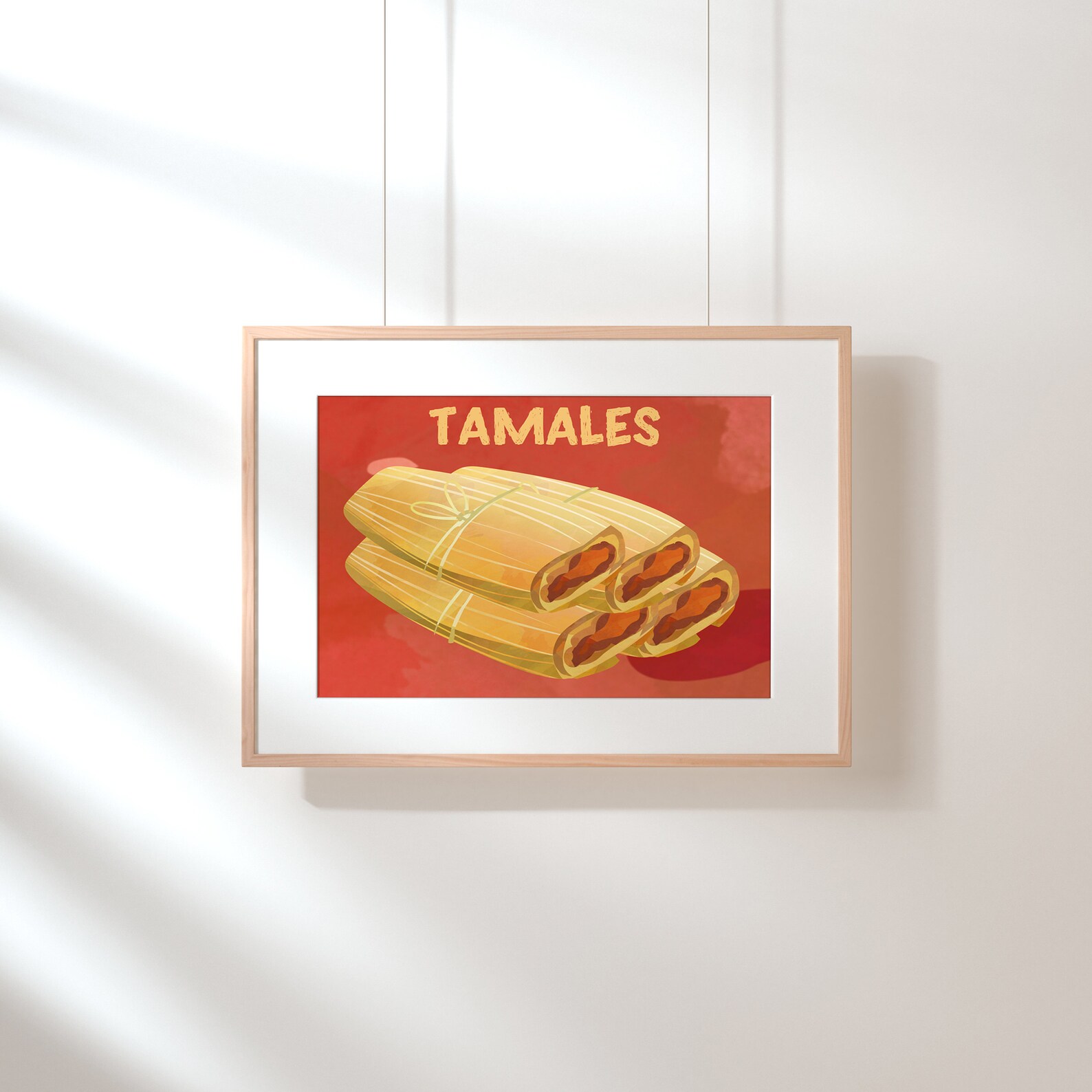 Tamales Print, Arte De Pared, Food Printable, Mexican Print, Mexican ...