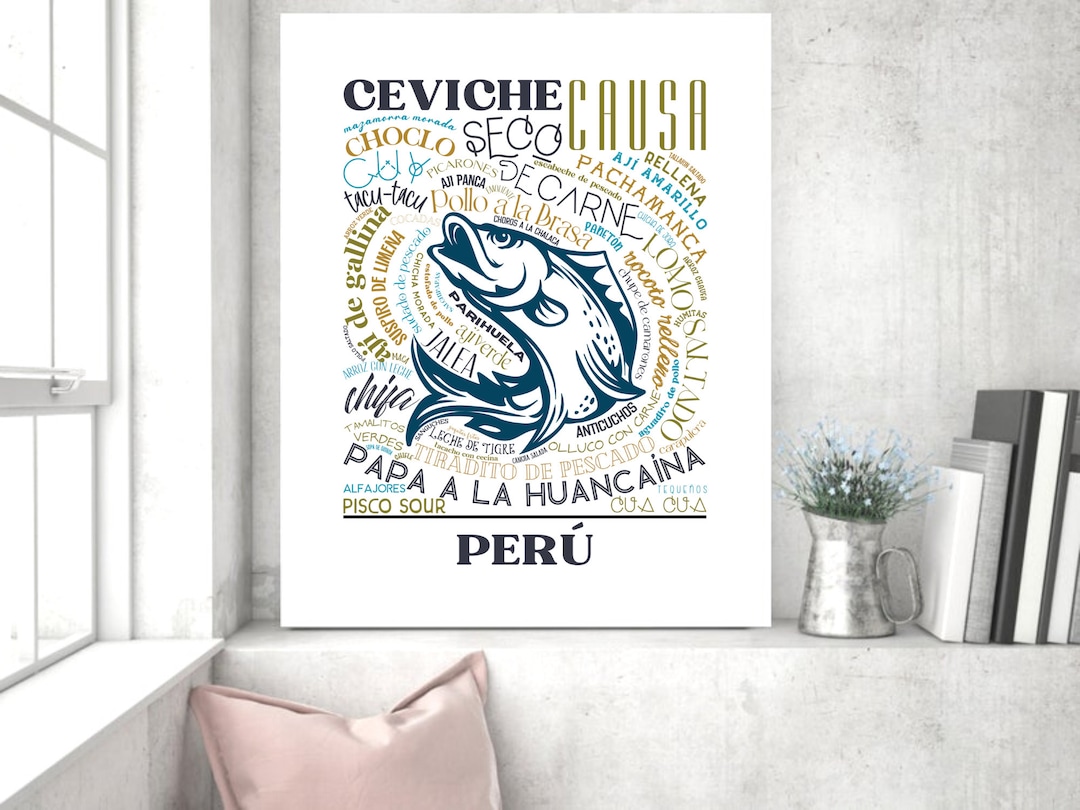 Letrero de Peruana, Cocina Peruana, Comida Peruana, Decoracion de ...