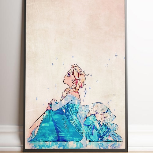 Frozenc Print Art Poster Elsa Print Artwork Poster Nursery - Etsy