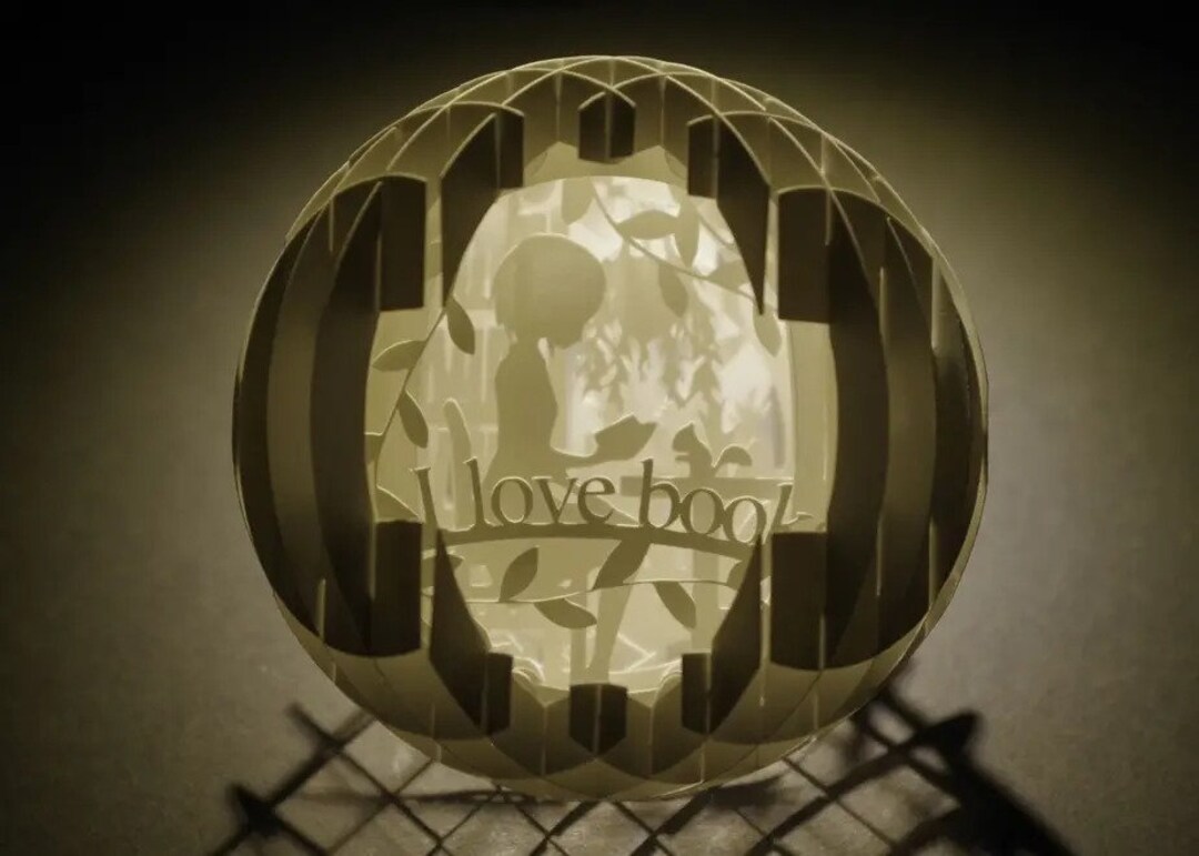 3D Sphere Pop-up Shadow Box ”space for Reading” - Etsy