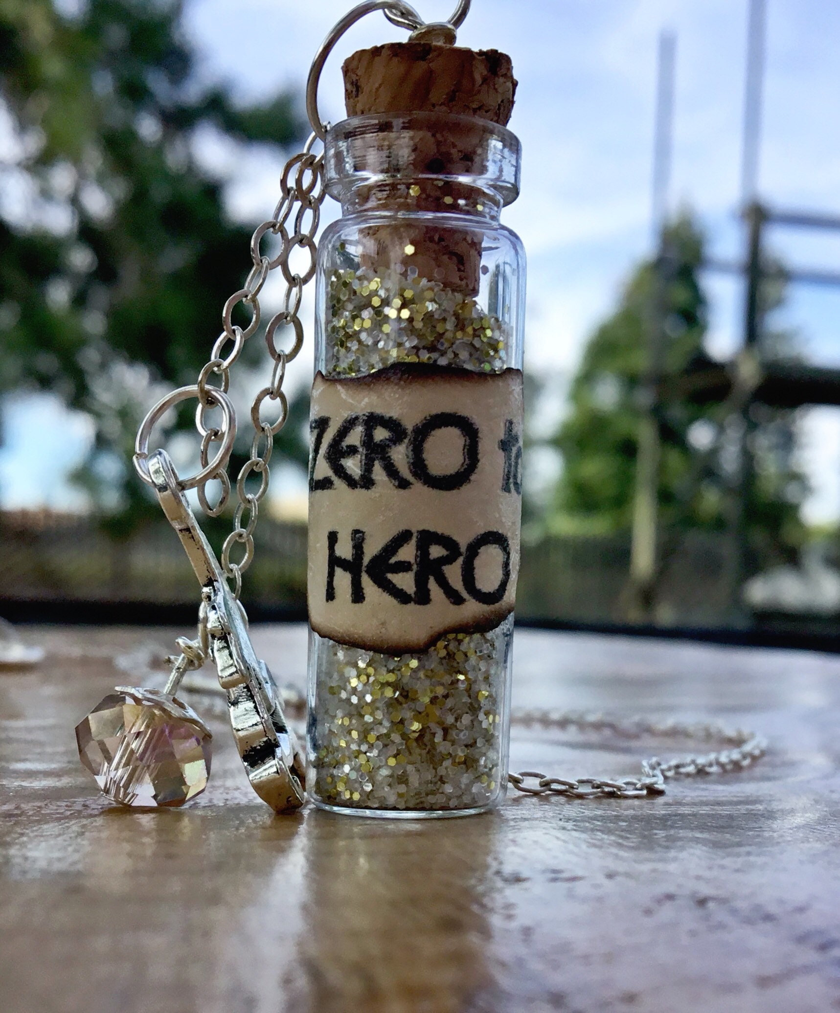 Hercules Bottle Charm Necklace - Etsy